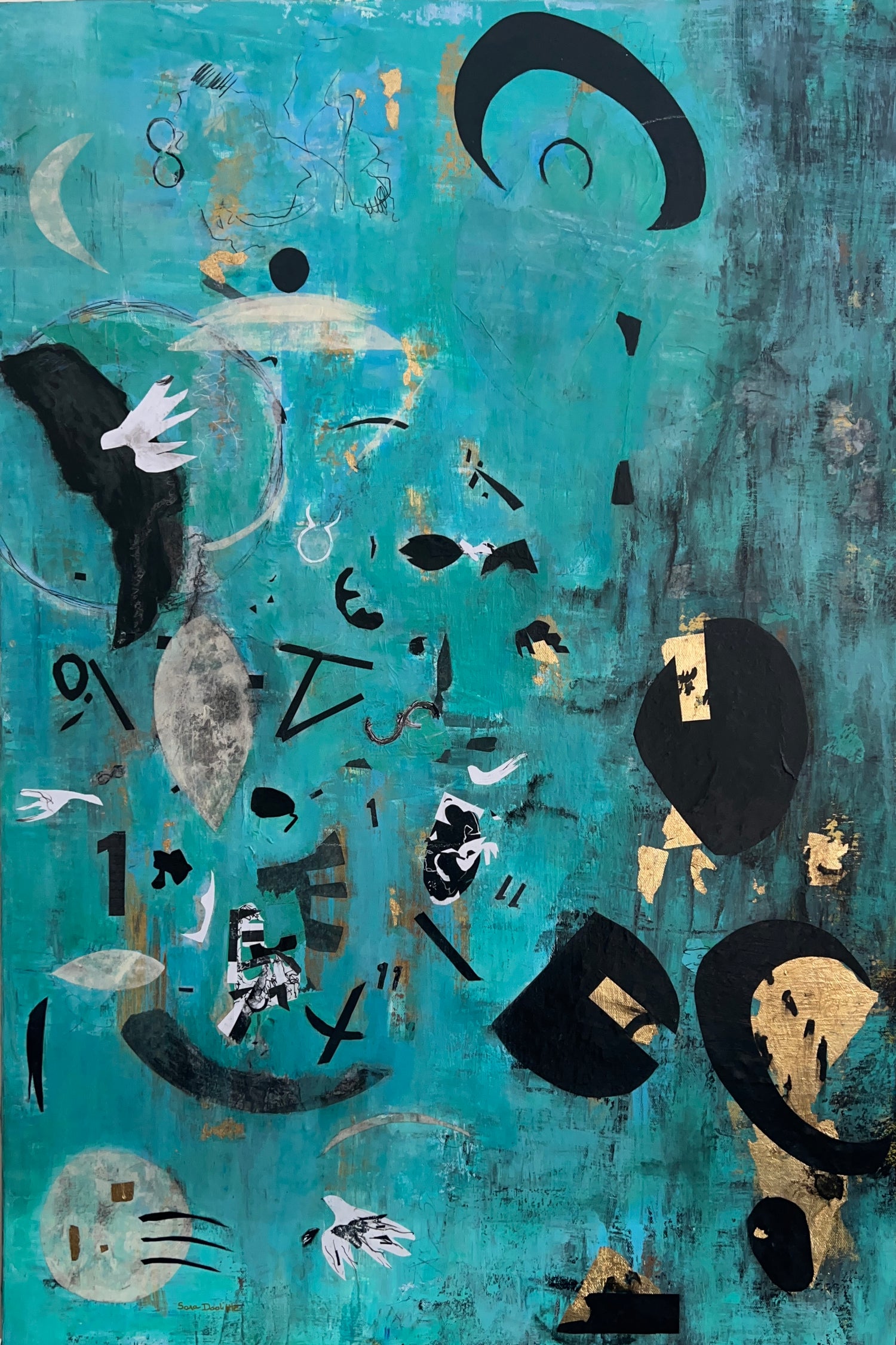 Abstract Mixed Media Paintings – SARA DOOLITTLE